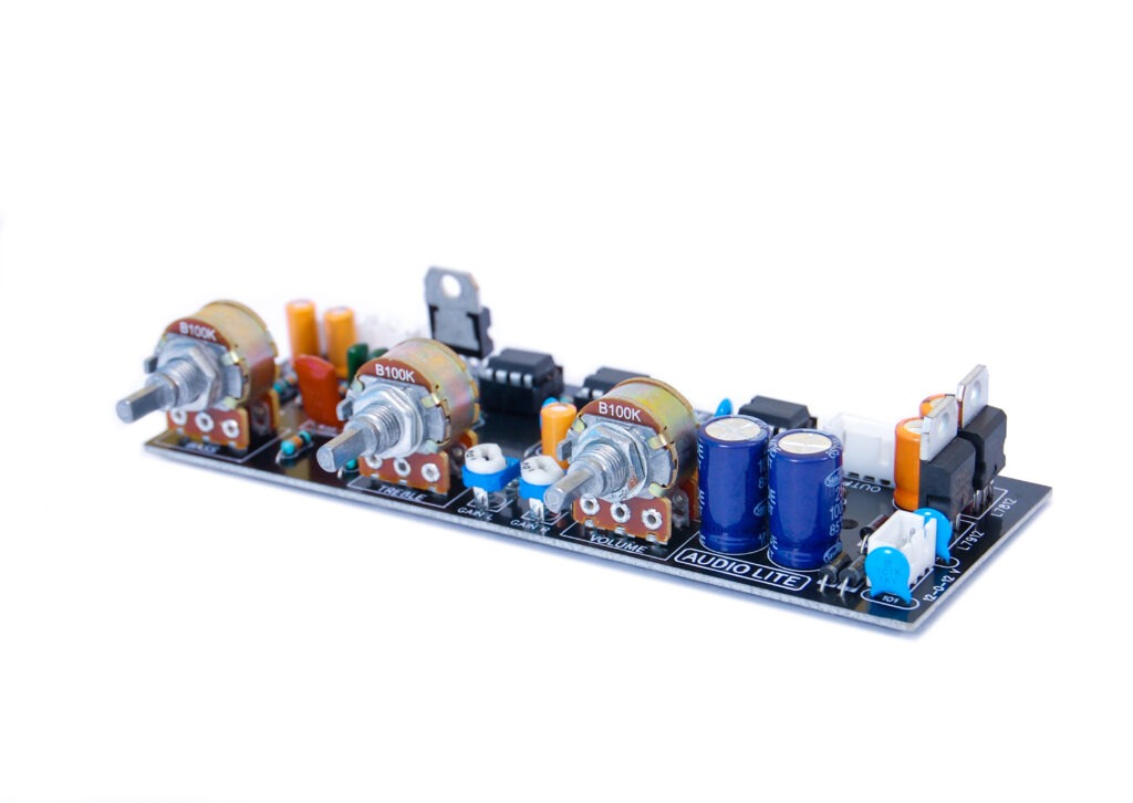 AUDIO LITE JRC4558 Stereo Bass Treble Board with Gain Controls for ...